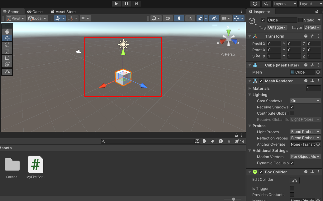 [유니티 C# 강의] 1 - 첫 C# 스크립트 파일 만들기 - BatStudio